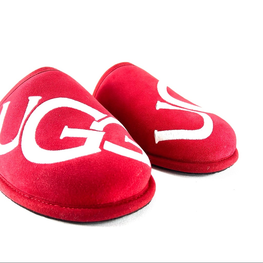 New Men's Scuff Logo Sheepskin Slipper - Gem